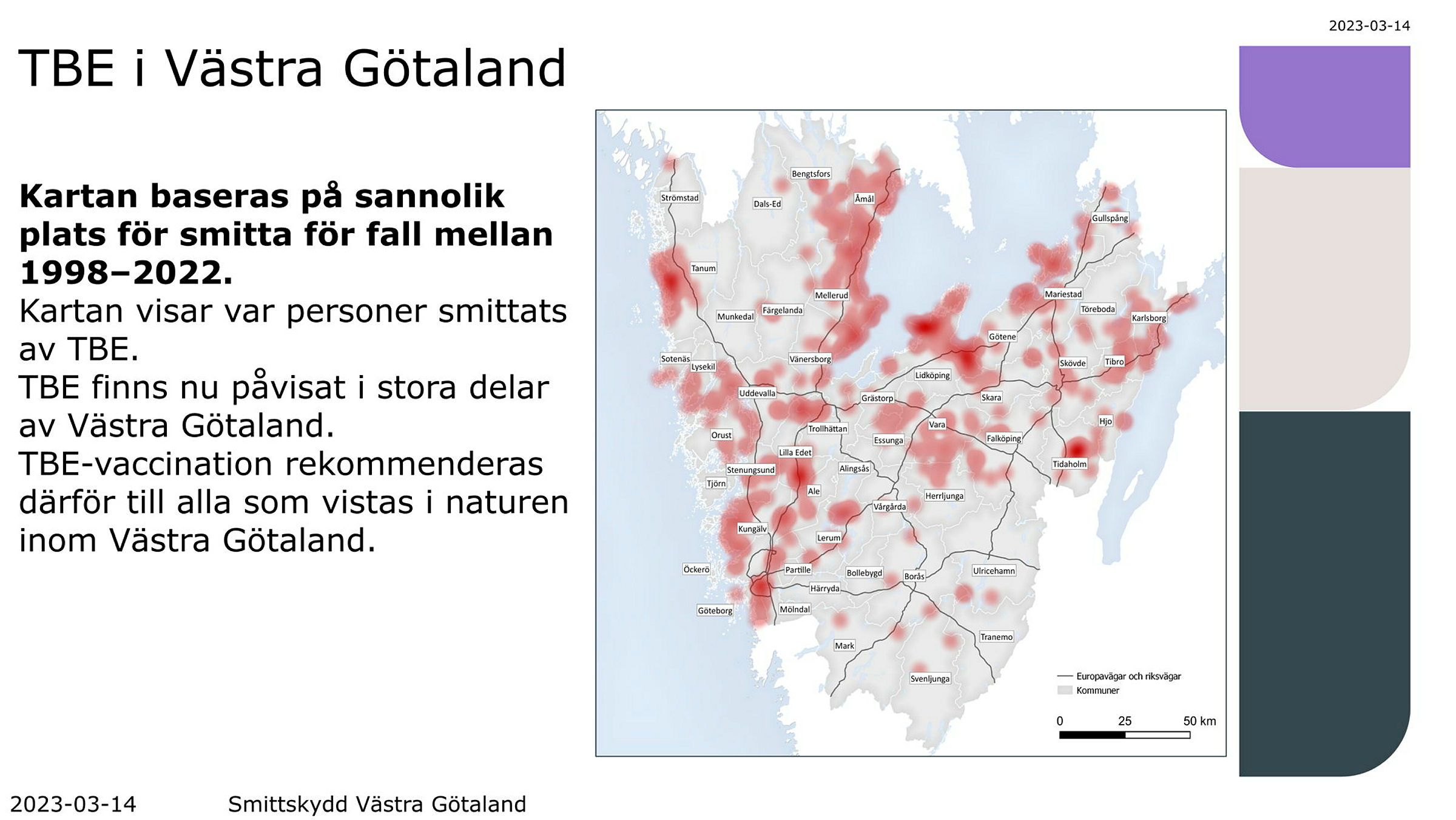Karta över TBE-fall 1998 - 2022 - Vårdgivarwebben Västra Götalandsregionen